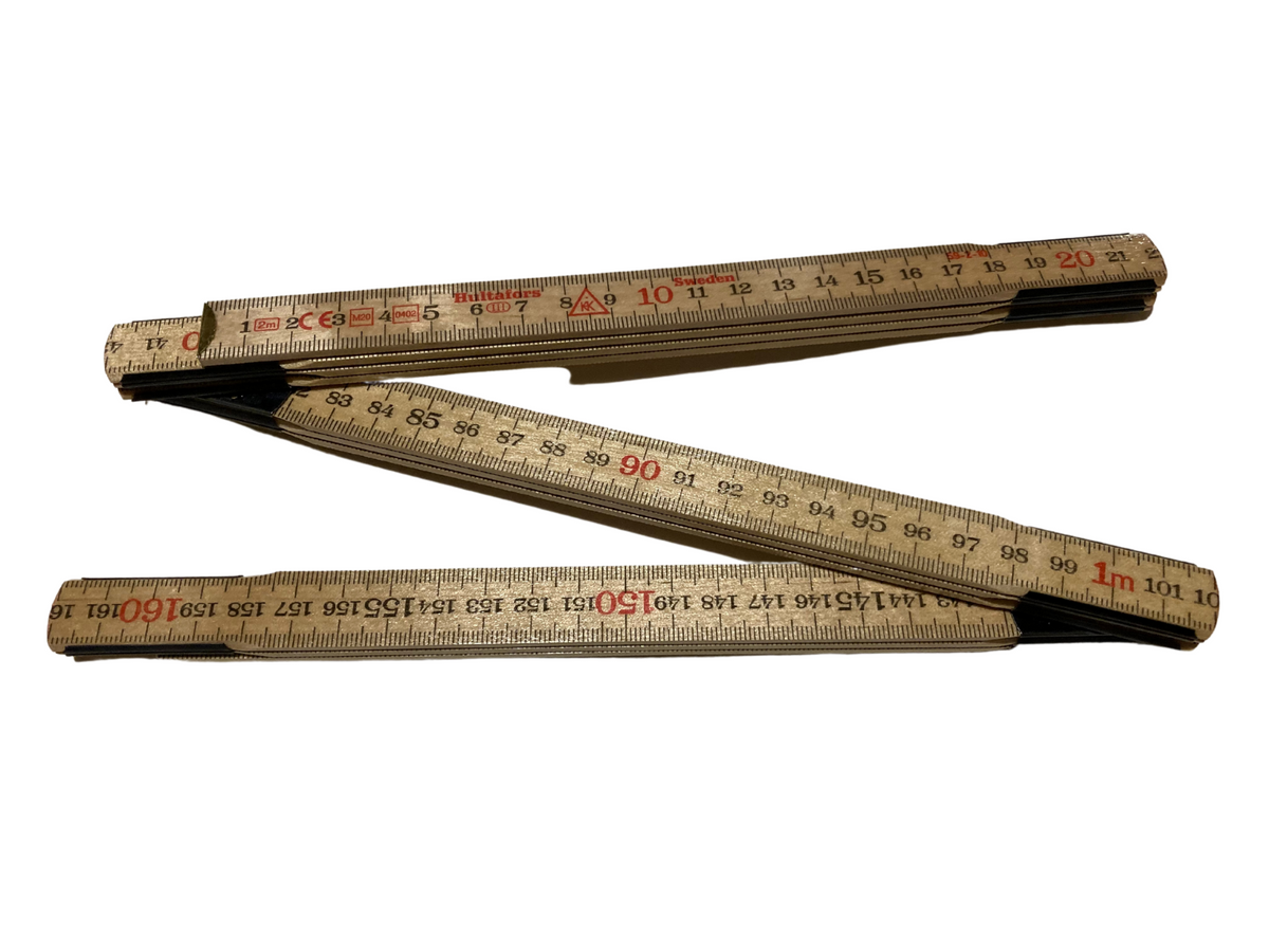 Folding wooden ruler - 2 metre – Tinker and Fix